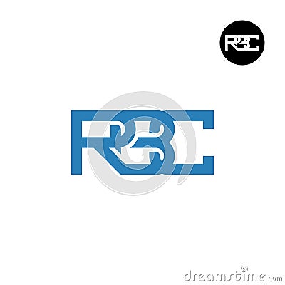 Letter RBC Monogram Logo Design Cartoon Vector | CartoonDealer.com ...