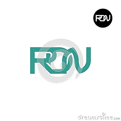 Letter RDN Monogram Logo Design Vector Illustration | CartoonDealer.com ...