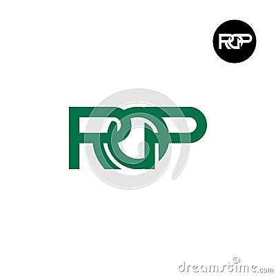 Letter ROP Monogram Logo Design Vector Illustration | CartoonDealer.com ...