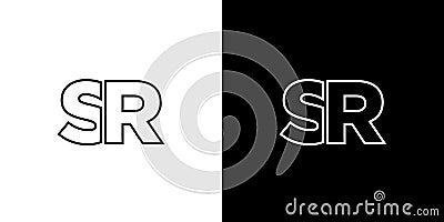 Letter S And R, SR Logo Design Template. Minimal Monogram Initial Based ...