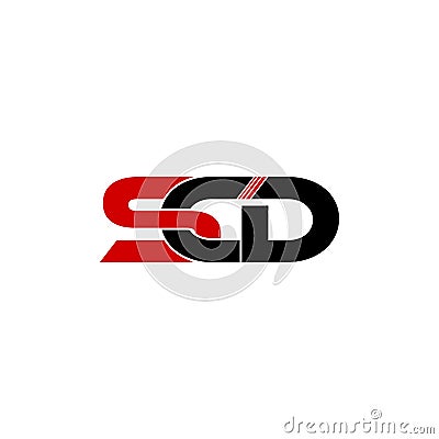 Letter SCD Simple Monogram Logo Icon Design. Vector Illustration ...