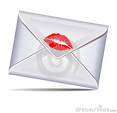 Letter Sealed With A Kiss Stock Photo - Image: 18023720