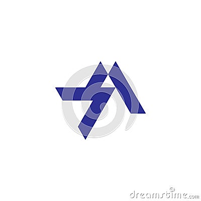 Letter A7 Simple Geometric Logo Vector | CartoonDealer.com #191464799