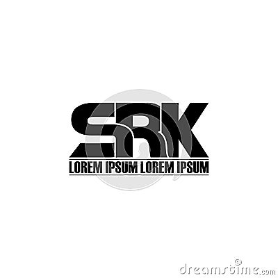Letter SRK Simple Monogram Logo Icon Design. Vector Illustration ...