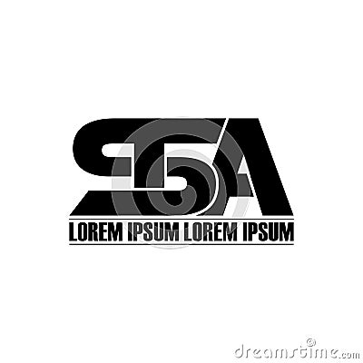 Letter STA Simple Monogram Logo Icon Design. Vector Illustration ...