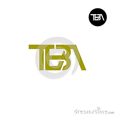 Letter TBA Monogram Logo Design Vector Illustration | CartoonDealer.com ...