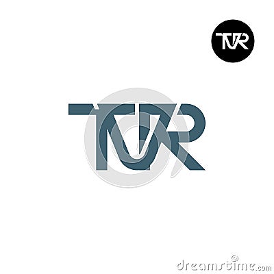 Letter TVR Monogram Logo Design Vector Illustration | CartoonDealer.com ...