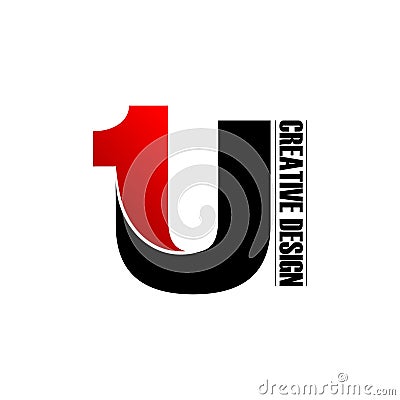 Letter U1 Monogram Logo Icon Design Vector. | CartoonDealer.com #191801099