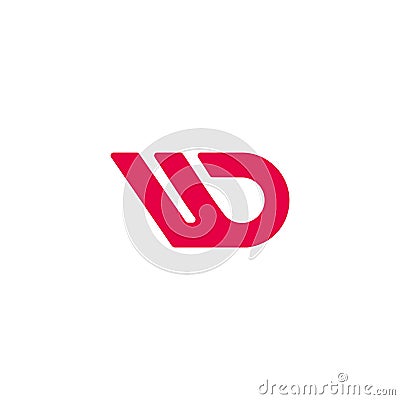 Letter Ud Simple Geometric Line Symbol Logo Vector | CartoonDealer.com ...