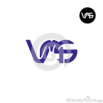Letter VMS Monogram Logo Design Vector Illustration | CartoonDealer.com ...