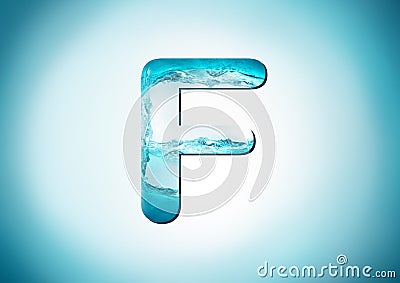 Letter Of Water Alphabet, Alphabetic Water Letters, Letter A To Z And 1 ...