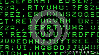 Green Letters and Numbers Data Computer Code Stock Video - Video of ...
