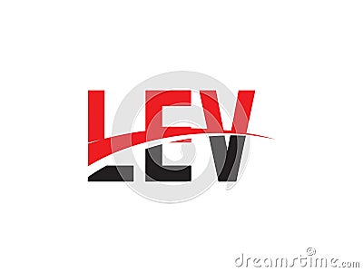 LEV Letter Initial Logo Design Cartoon Vector | CartoonDealer.com ...