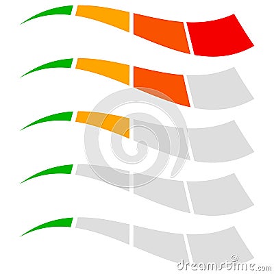 Level, Progress Bar, Indicator. Low-high Progression, Guage, Meter And ...