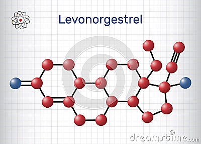 Levonorgestrel Progestin Molecule. It Is Synthetic Progestogen ...