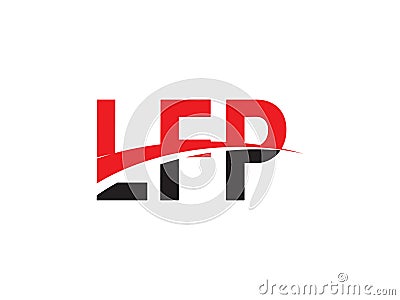 LFP Letter Initial Logo Design Vector Illustration | CartoonDealer.com ...