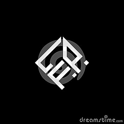 LFP Letter Logo Design On Black Background. LFP Creative Initials ...