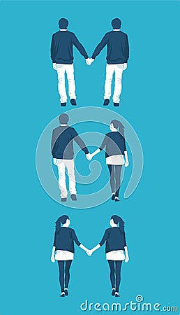 LGBT Community Types Orientations Vector Illustration | CartoonDealer ...