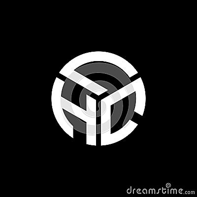 LHC Letter Logo Design On Black Background. LHC Creative Initials ...