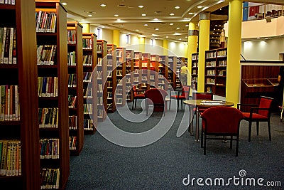 Library stock photo. Image of bookshelves, books, campus - 2010294