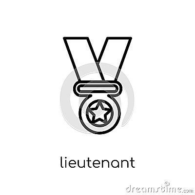 Lieutenant Icon From Army Collection. Vector Illustration ...