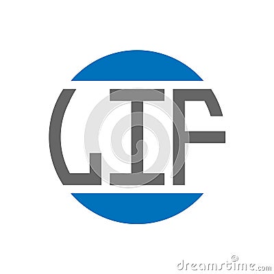 LIF Letter Logo Design On White Background. LIF Creative Initials ...