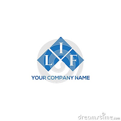 LIF Letter Logo Design On WHITE Background. LIF Creative Initials ...