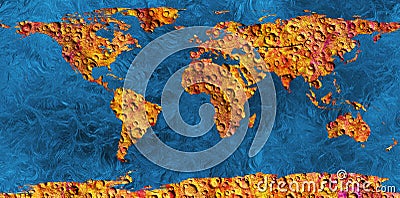 Lifeless Land Map Royalty-Free Stock Image | CartoonDealer.com #75348598