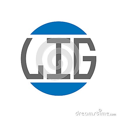 LIG Letter Logo Design On White Background. LIG Creative Initials ...