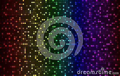 Light Abstract Colorful Pixels Technology Background Vector ...