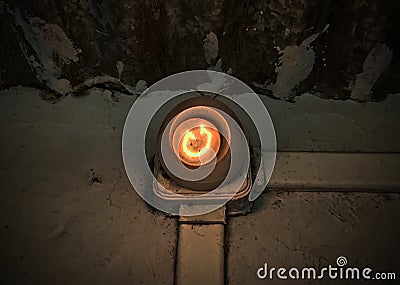 A Light Bulb With Indian Village House . Royalty-Free Stock Image ...