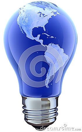 Light Bulb With Map Royalty-Free Stock Image | CartoonDealer.com #49547302