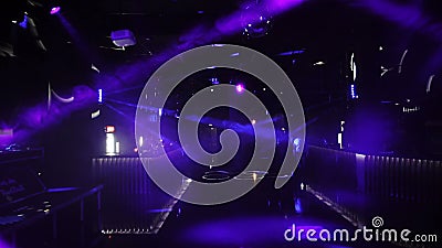 Light in empty nightclub stock video. Video of entertainment - 71446305