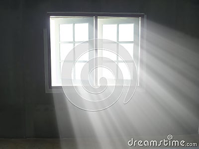 Light Rays Through Pass Window In Living Room Stock Photography ...