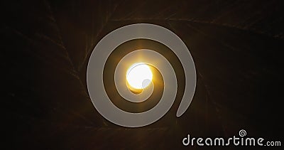 Light Rays Shining through Old Camera Lens, while Diaphragm Blades are ...