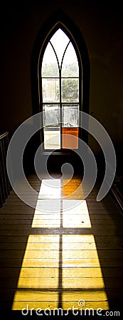 Light Shining Through Church Window Stock Photos - Image: 6219553