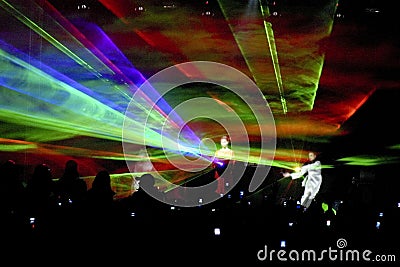 Light Show During Concert Royalty Free Stock Photo - Image: 2793055
