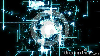 Light Techno Line Video Background Stock Video - Video of geometric ...