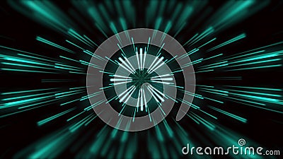 Light Warp Tunnel stock footage. Video of generated - 176582090