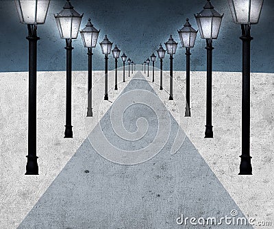 Lighted Pathway Royalty-Free Stock Photo | CartoonDealer.com #22163277