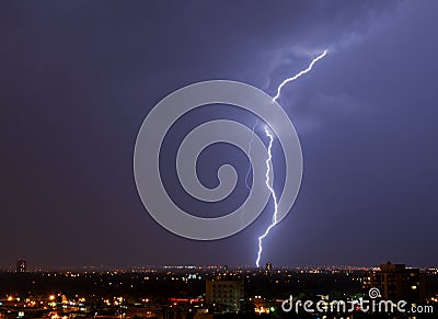 Lightening In The Sky Royalty Free Stock Image - Image: 4251466