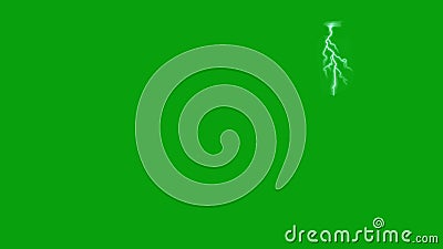 Lightning Bolt Green Screen Motion Graphics Stock Footage - Video of ...