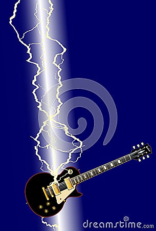 Lightning Guitar Stock Photography | CartoonDealer.com #50887352