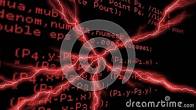 Lightning and Program Codes Stock Video - Video of thunder, people ...