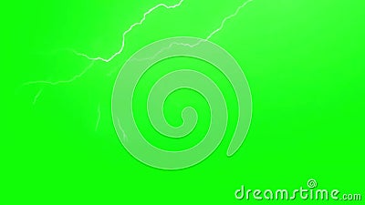Lightning Strike on Green Screen Stock Footage - Video of nature, dark ...