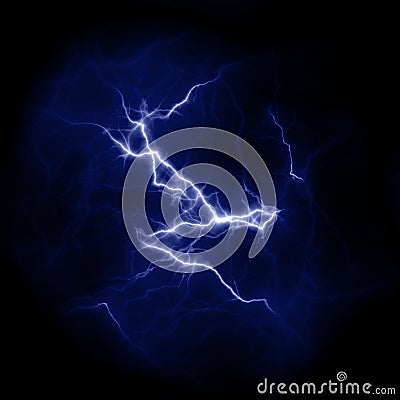 Lightning Template. Electric Thunderbolt In The Sky. Nature Image ...