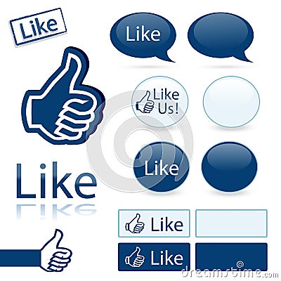 Like Icons Editorial Stock Photo - Image: 23834618