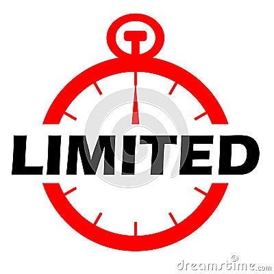 Limited Icon Stock Vector - Image: 54218703