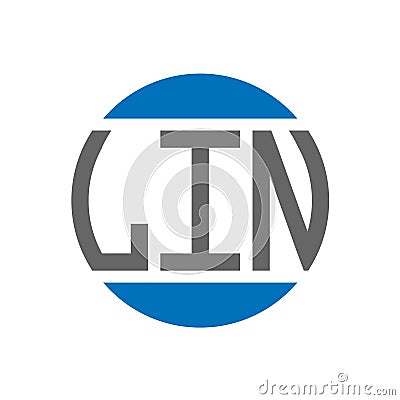 LIN Letter Logo Design On White Background. LIN Creative Initials ...