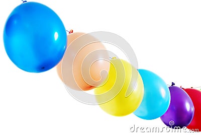 Line Of Balloons Stock Photo - Image: 18300810
